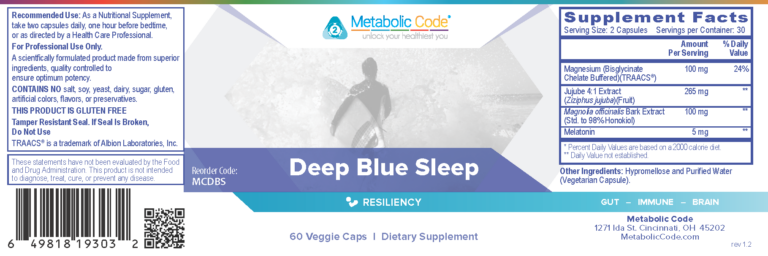 Deep Blue Sleep | Metabolic Code