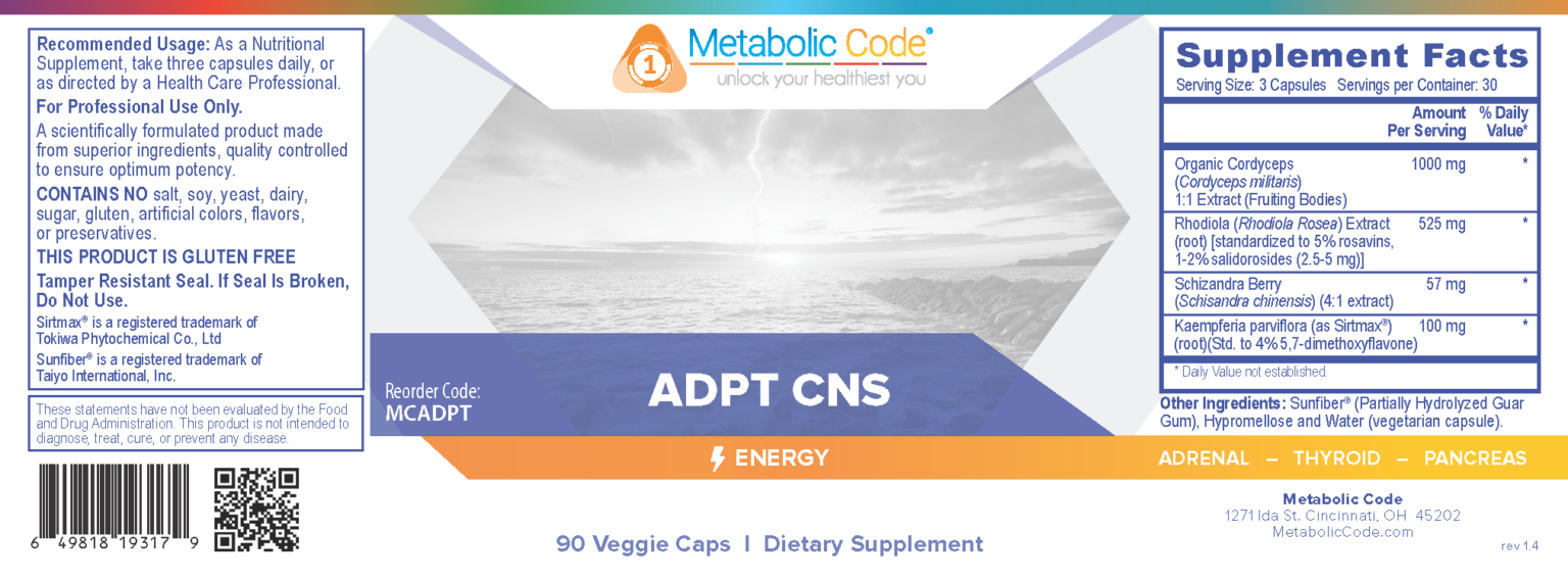 Adpt-CNS | Metabolic Code