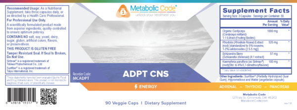 Adpt-CNS | Metabolic Code